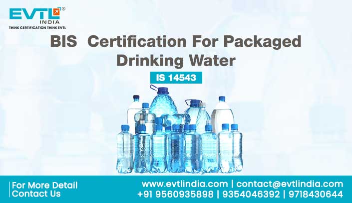 BIS Mark Certification For Packaged Drinking Water IS:14543